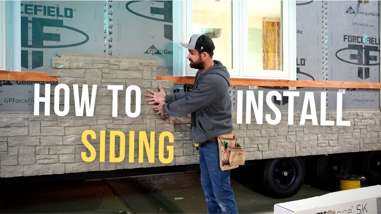 How to install vinyl siding on your house - YouTube