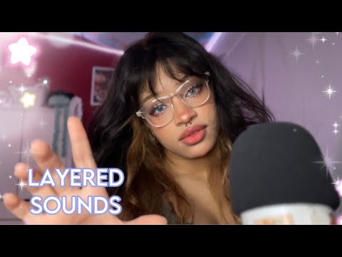 ASMR🌙 Layered Sounds for Guaranteed Sleep💫 Clicking, Tapping, Mouth ...