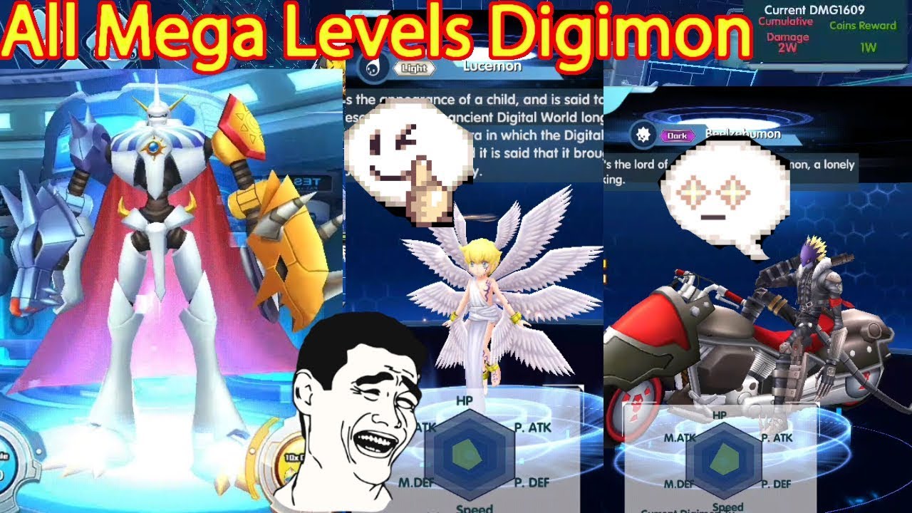 Data Squad Digimon All Mega Class/Level Digimon on this Game. Let's ...