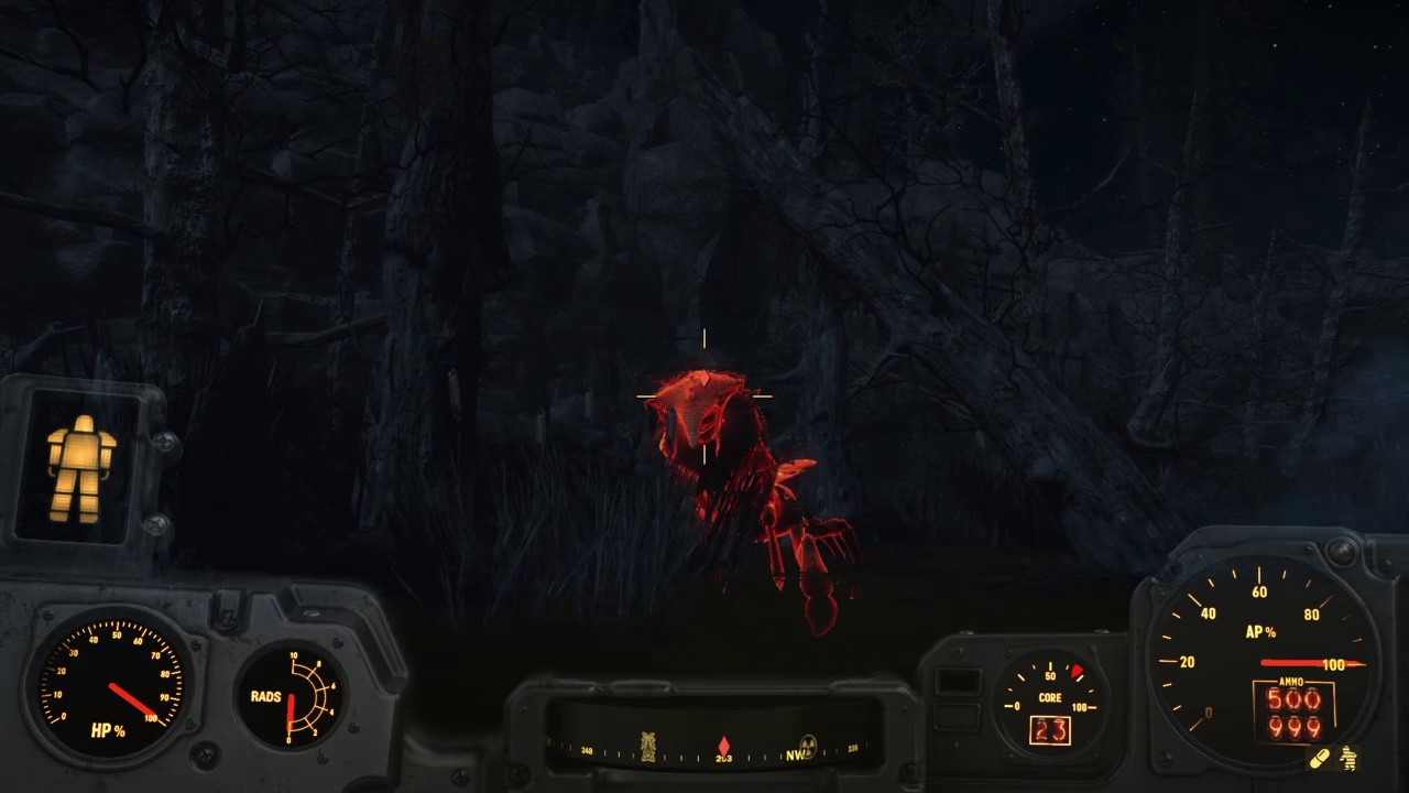 Fallout 4 Explosive Minigun VS Enraged Fog Crawler - YouTube