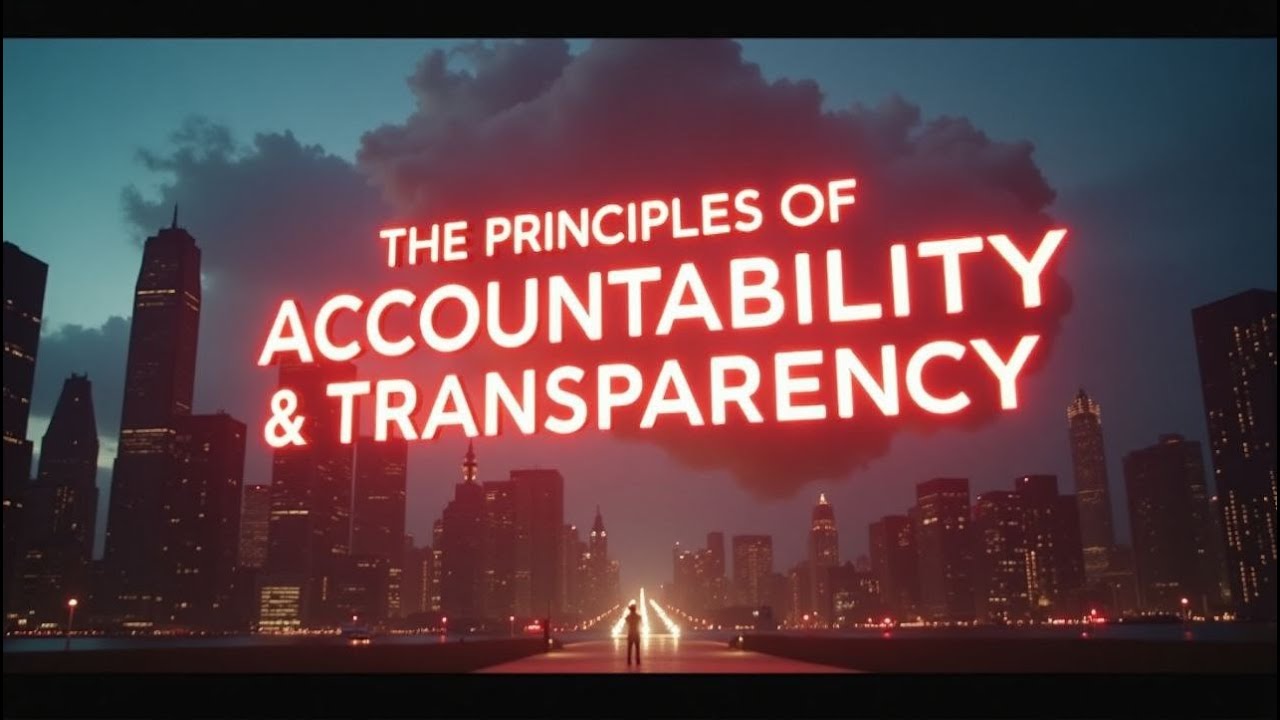 The Principles of Accountability & Transparency A Framework for Trust ...