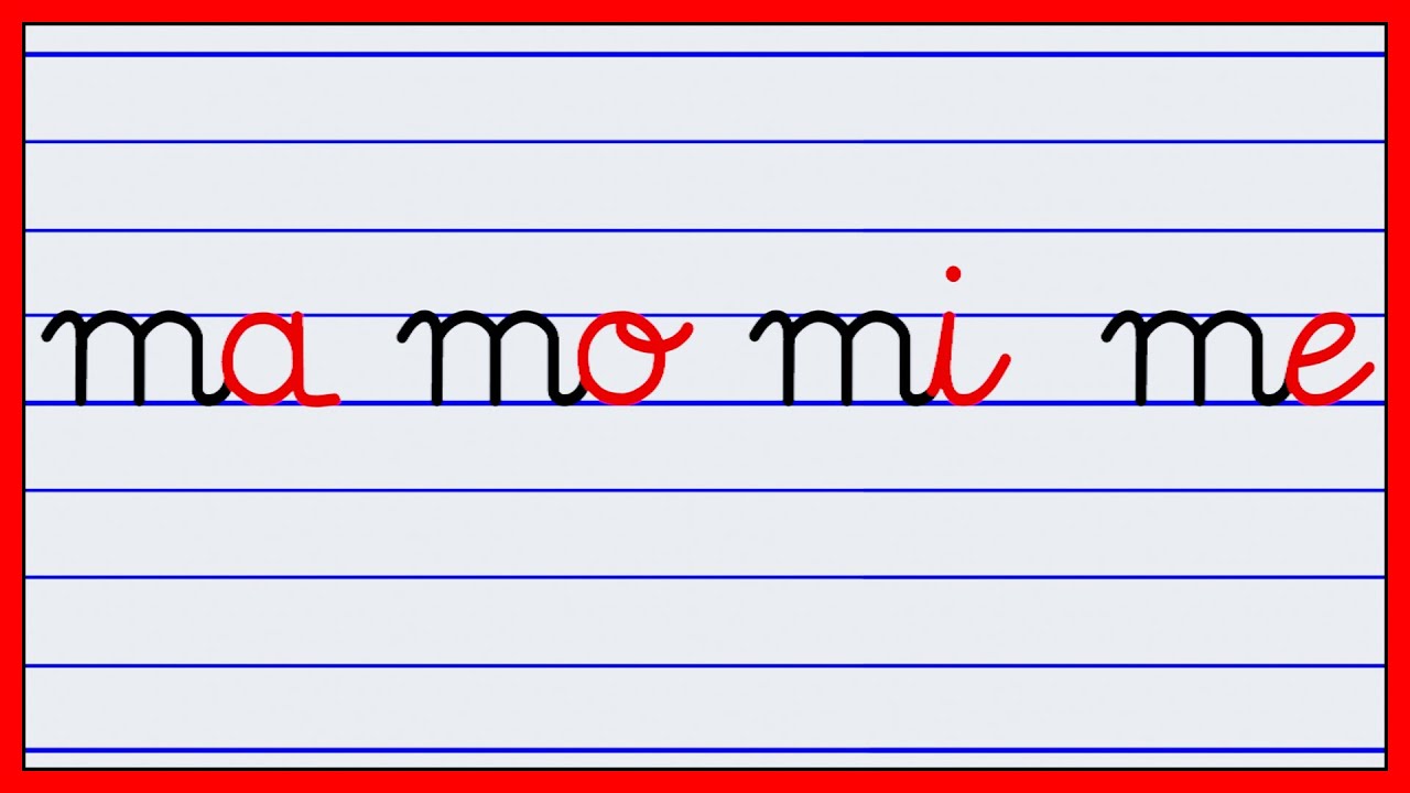 écriture cursive | apprendre à écrire le français | écrire les syllabes ...