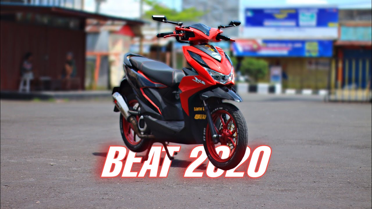 REVIEW MODIFIKASI SIMPLE HONDA BEAT 2020 | MOONRED 🔥 - YouTube