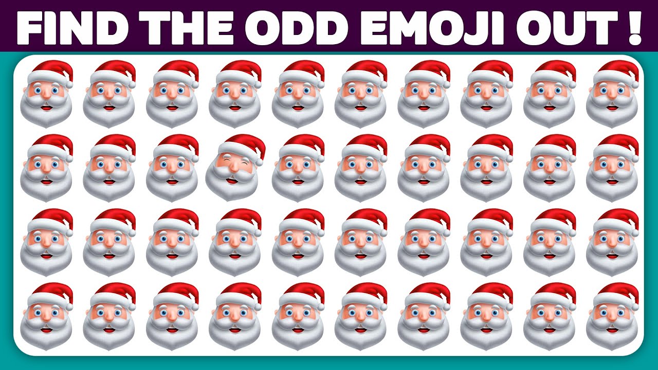 FIND THE ODD EMOJI OUT! | EMOJI GAME | FUN & EDUCATION | CAN YOU FIND ...