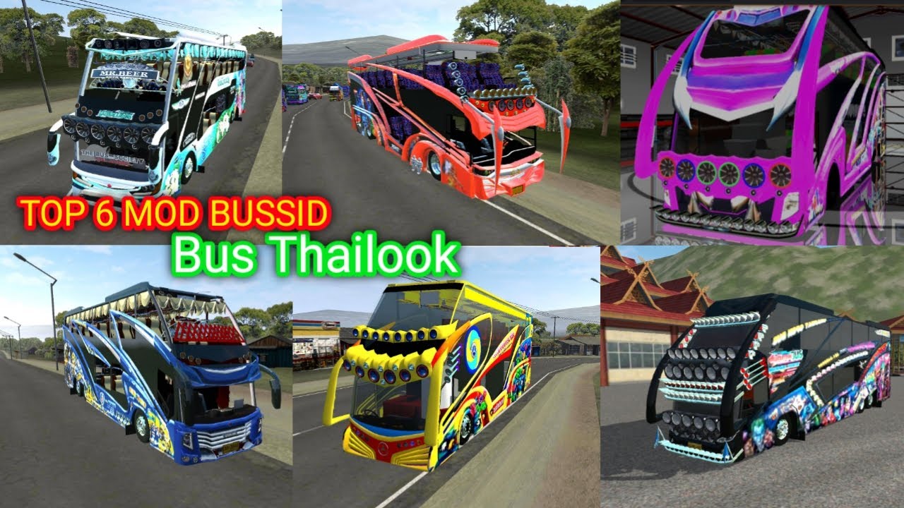 6 MOD BUSSID BUS DRAG THAILOOK KEREN | GRATIS TANPA PW | MOD BUS BUSSID ...
