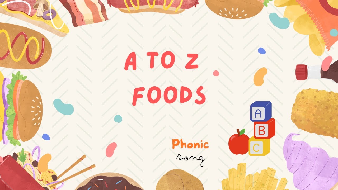 Food Alphabet ABC Phonics Song for Kids| Learn ABC Foods Song| 음식 알파벳 ...
