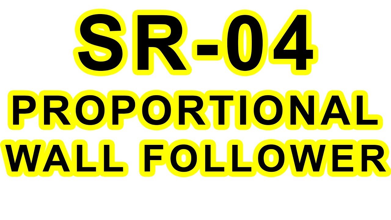 Wall Follower | Proportional Algorithm | Ultrasonic SR-04 | Arduino ...