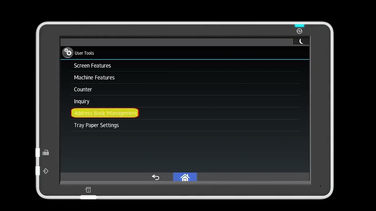 Address Book Registering User and Destination Email Address Series 7 - YouTube