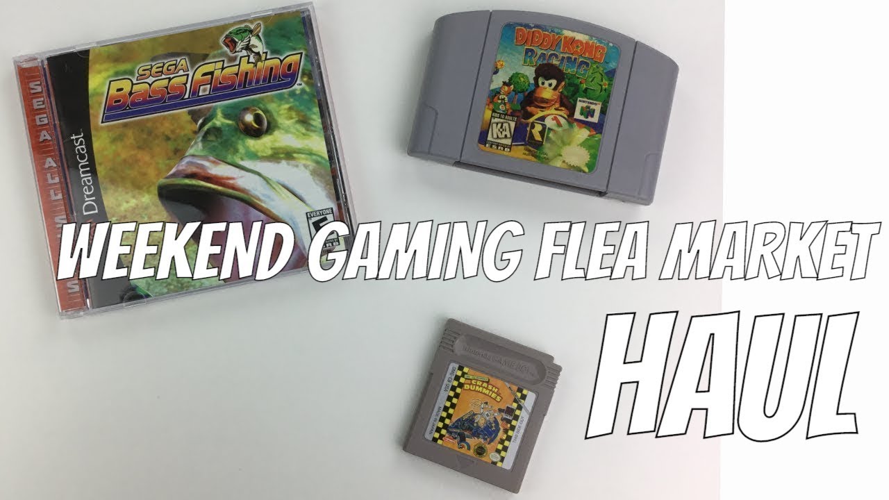 WEEKEND GAMING FLEA MARKET HAUL N64 DREAMCAST - YouTube