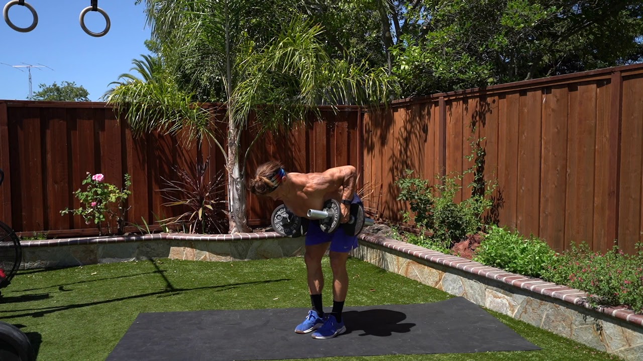 Alternating Dumbbell Bent Over Row Top Down - YouTube