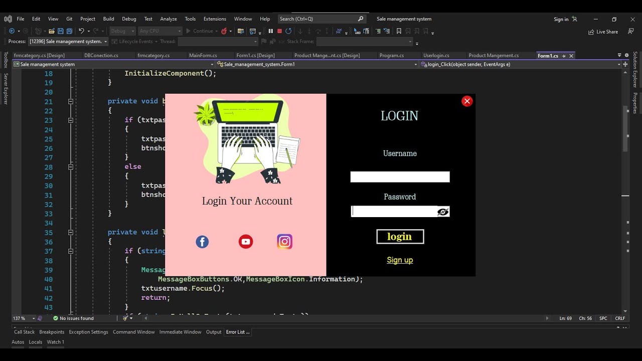 Typing Program (Design login form with database ) |Part5 # ...