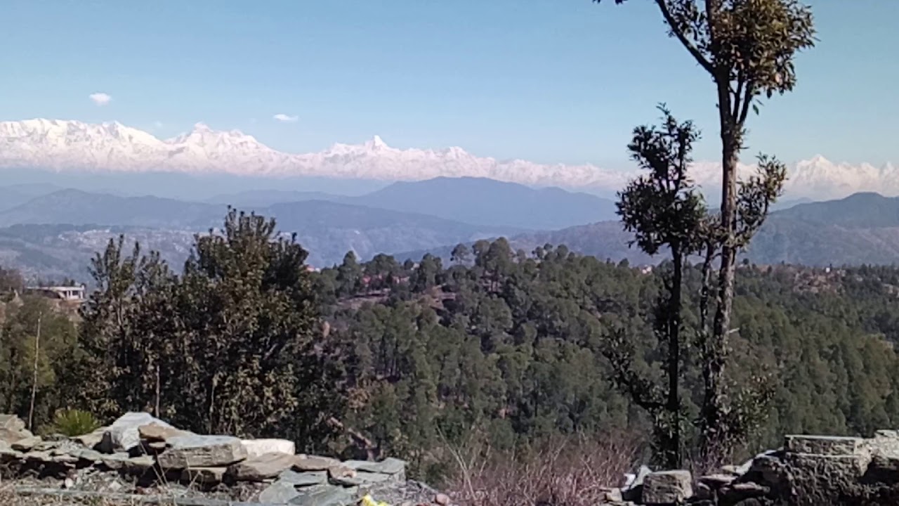 Himalayan view from Mukteshwar Uttarakhand - YouTube