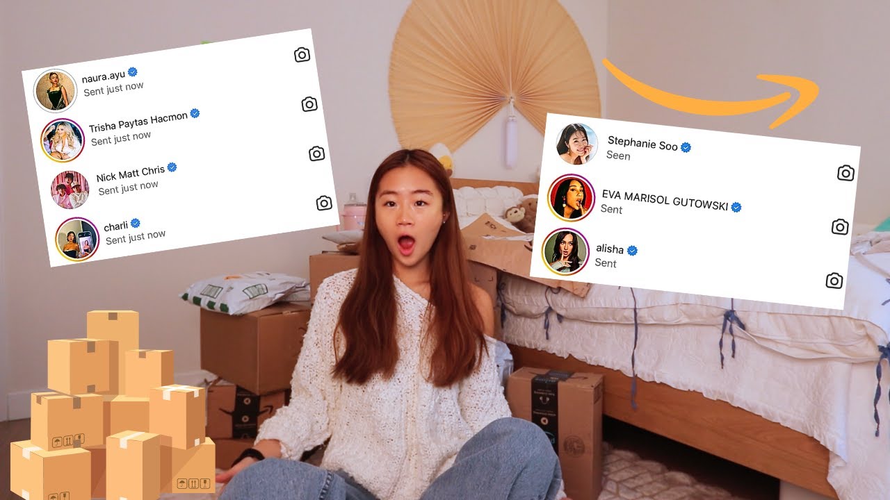 DMING INFLUENCERS AND CELEBRITIES TO SHOP FOR ME ON AMAZON - YouTube