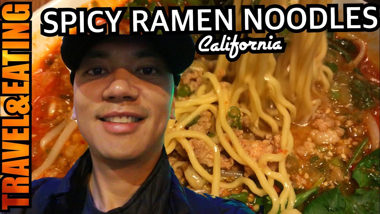 Spicy Ramen Noodles California (San Mateo CA Food Series) - YouTube