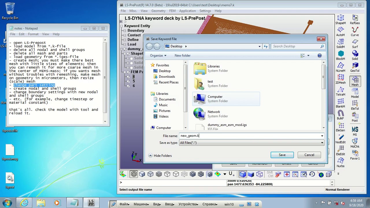 MEMS dynamics modeling in LS-DYNA - YouTube