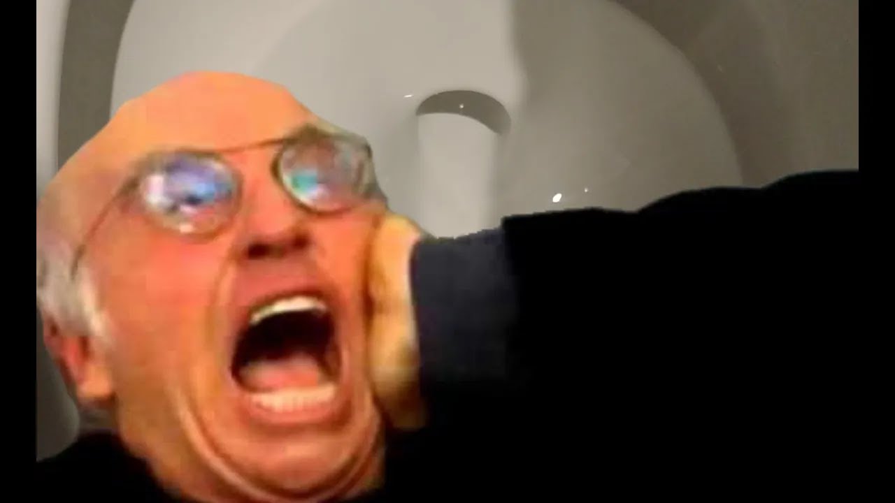 Larry David flushes a Kohler Highcrest Toilet (EARRAPE WARNING) - YouTube