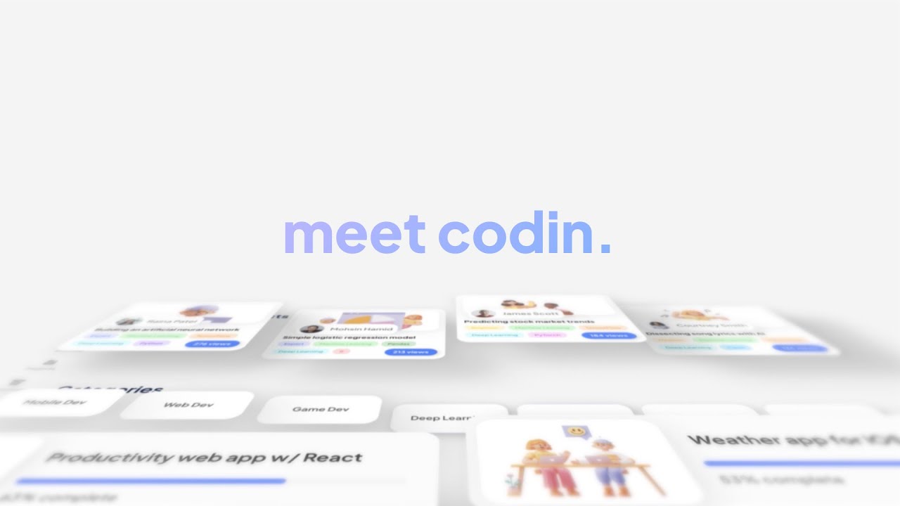 Codin — Tech projects and internships made easy. - YouTube