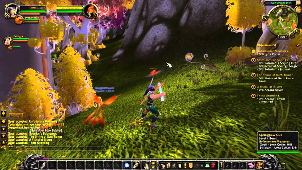 WoW: James and Robbie's Blood Elf starting area - YouTube