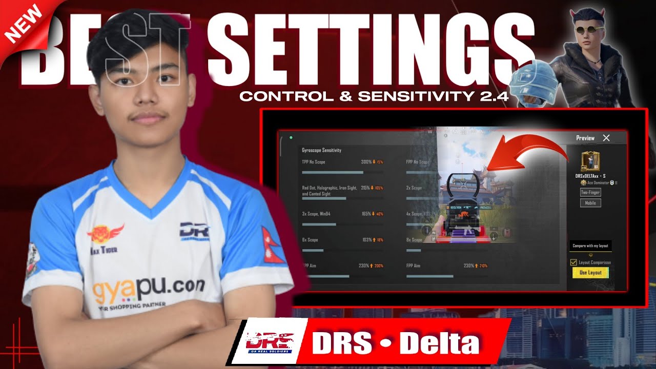 New Best Sensitivity Settings For Pubg MobileㅣNew Sensitivity And ...
