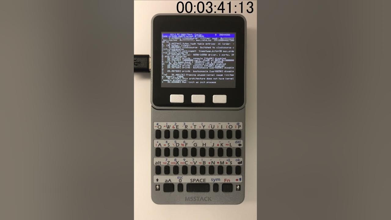 Linux (RISC-V) runs on M5Stack (ESP32) - YouTube