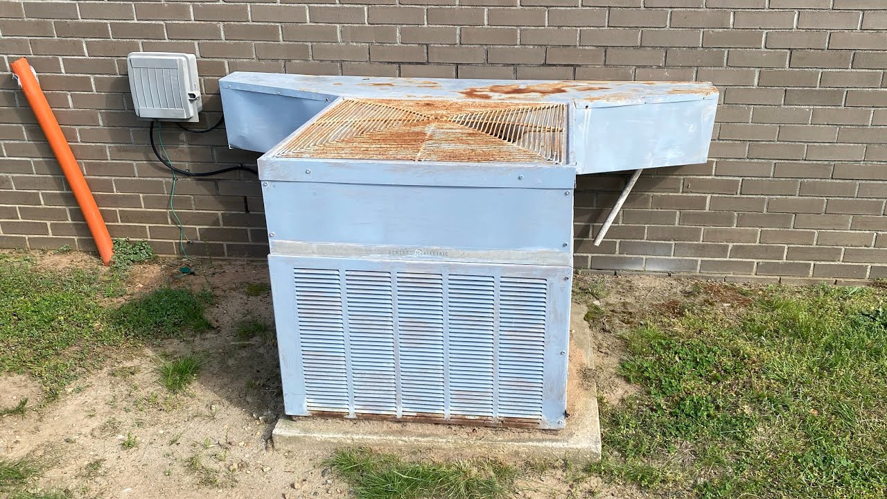 VINTAGE 1976 GE Central Air Conditioner - YouTube
