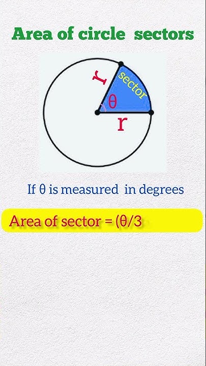 area of circle sectors #math #circle #shorts - YouTube