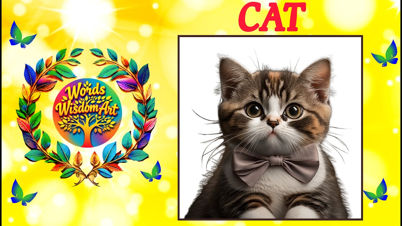 My favorite animal cat | 5 Lines on cat essay for kids Show & Tell I ...
