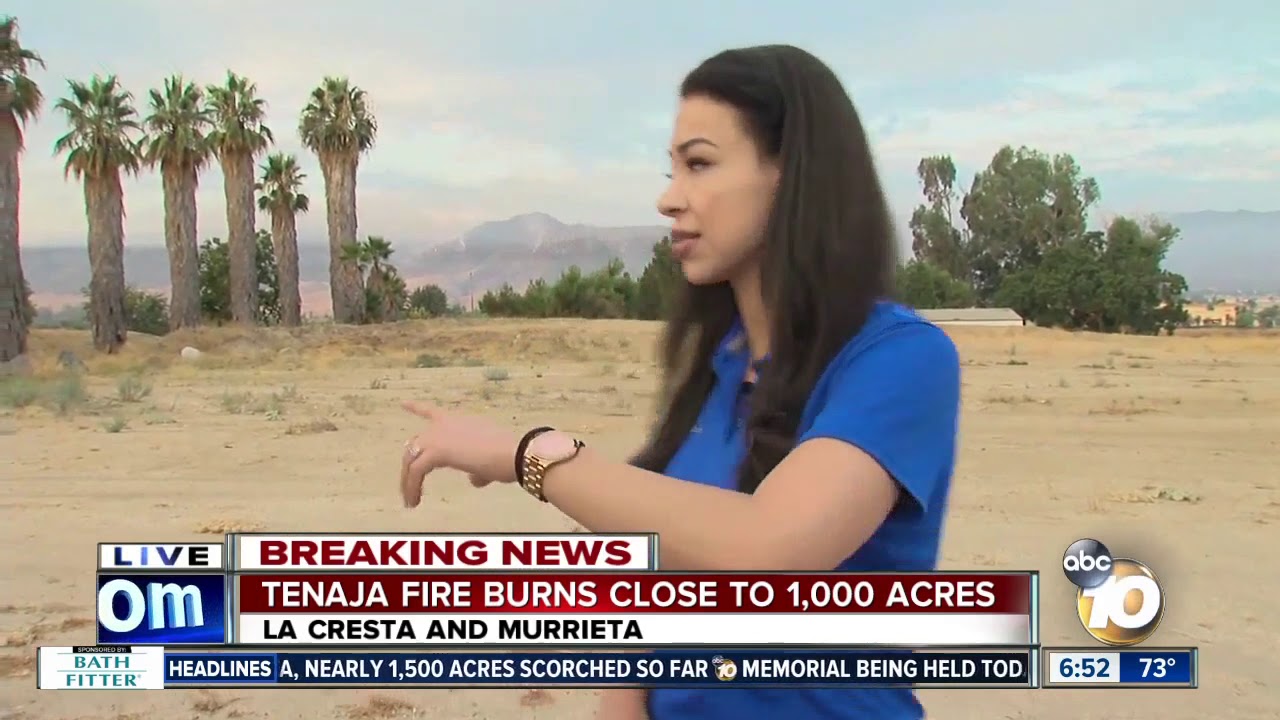 Crews continue to battle Tenaja Fire in Riverside County - YouTube