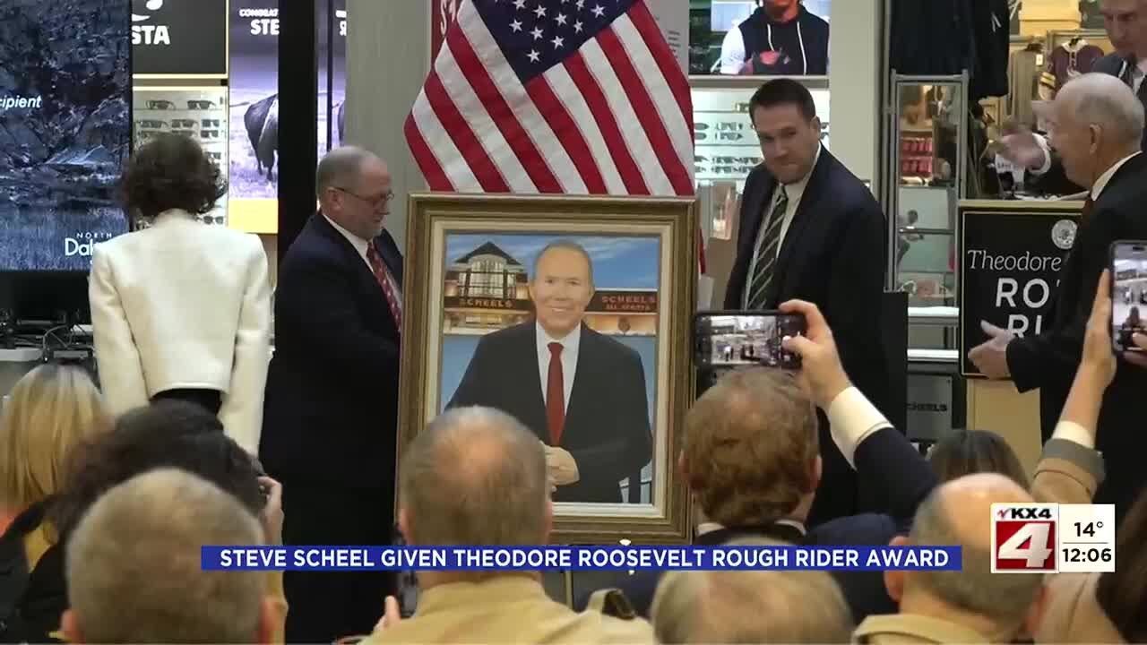 Steve Scheel given Theodore Roosevelt Rough Rider Award - YouTube