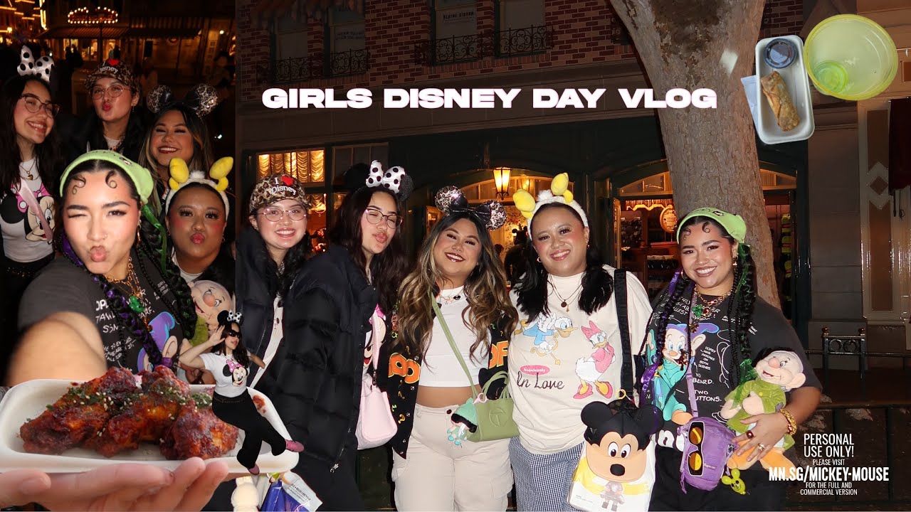 DISNEY GIRLS DAY VLOG: lunar new year foods, mystery pin set unboxing ...