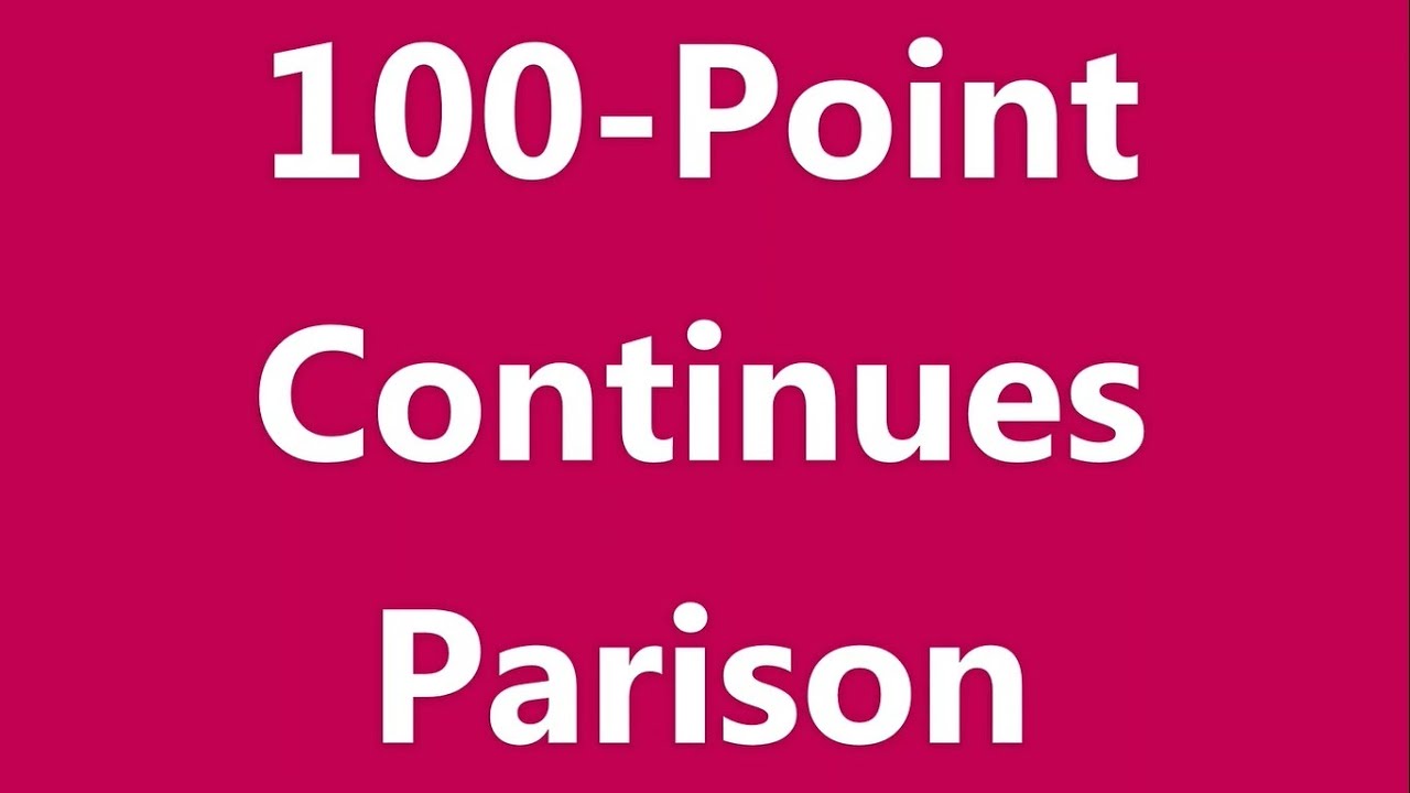 Continues 100 Point Parison With PLC | Single Station with 100 point ...