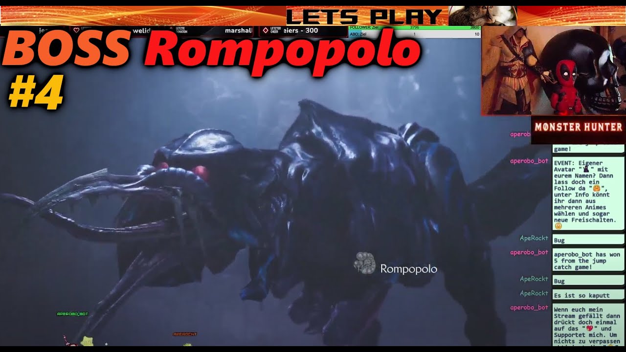 🔴MH WILDS🐍[LIVE][SOLO] | BOSS Rompopolo Taktik Guide SCHMIEDE Discord ...