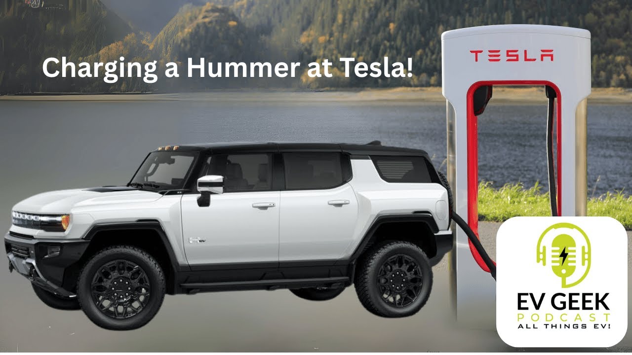 Tesla Supercharger Meets Hummer EV – Charging Test! - YouTube