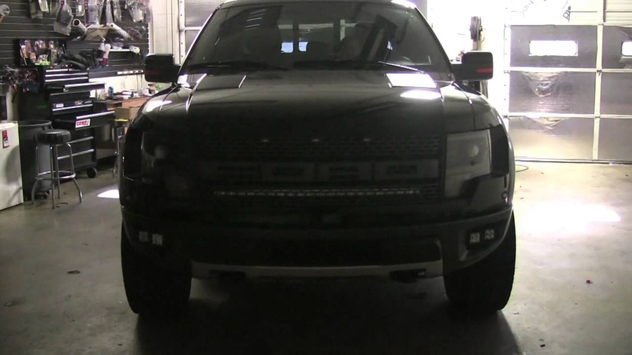 2013 Ford Raptor with Rigid Lights - YouTube