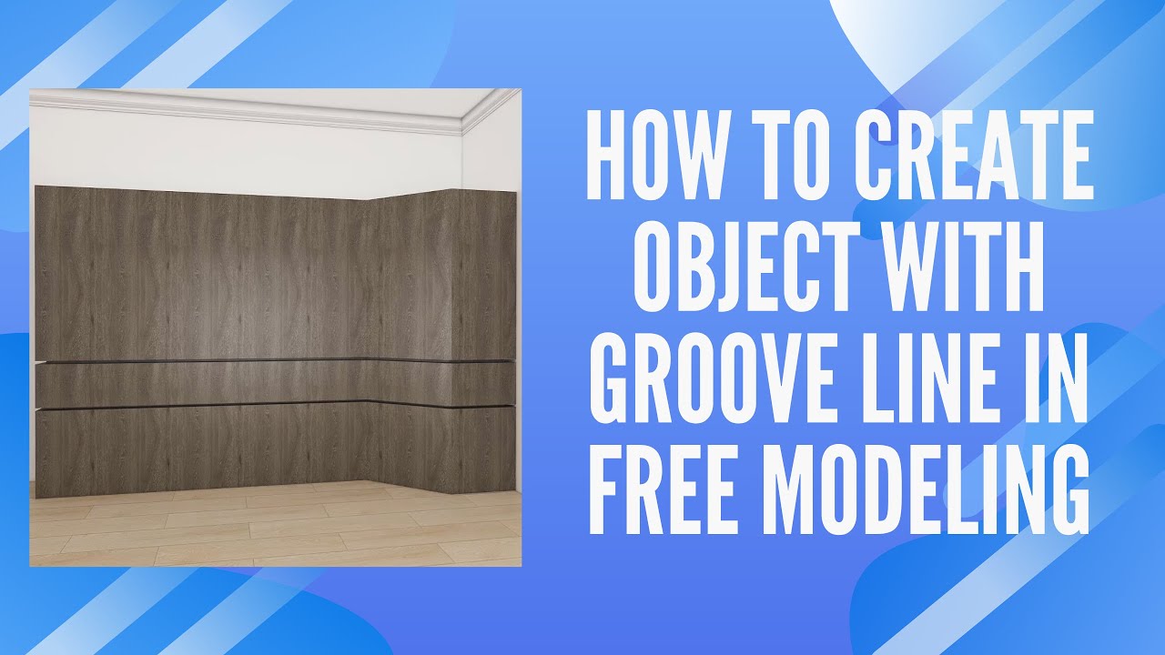 [Free Modeling FAQ] How to create object with groove line in free ...