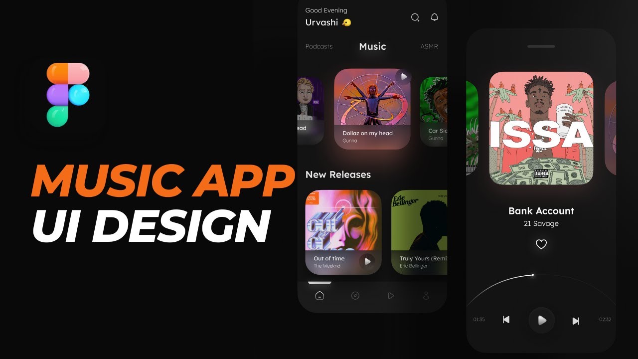 Music App UI Design in Figma | Step by Step Tutorial - YouTube