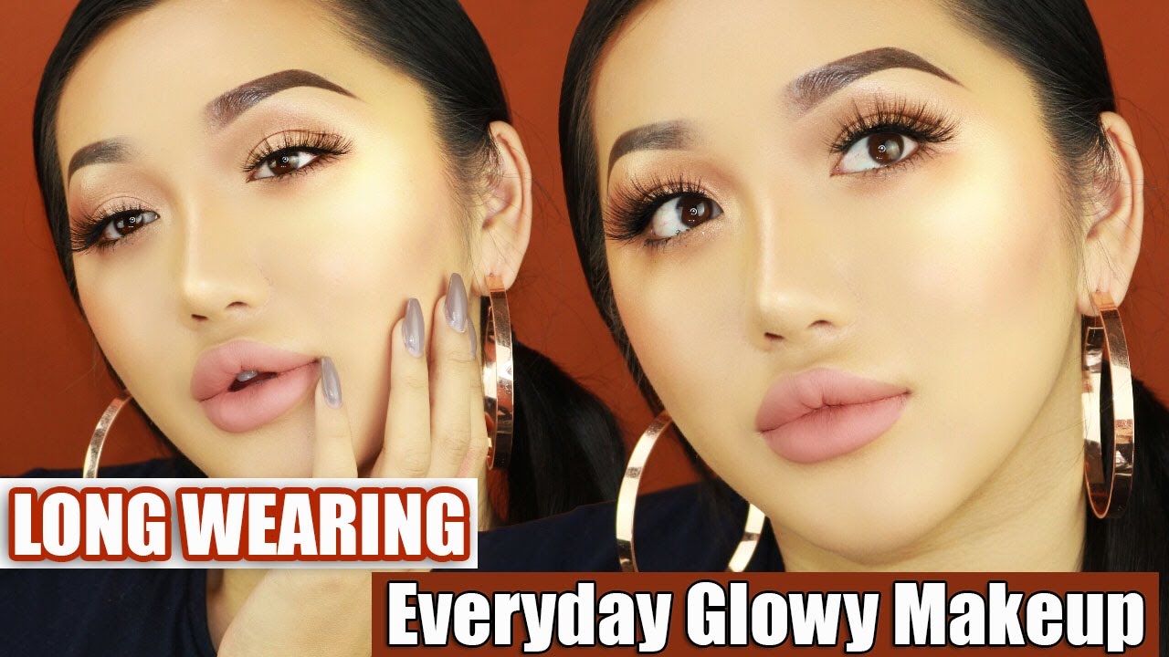 LONG WEARING EVERYDAY GLOWY MAKEUP TUTORIAL - YouTube