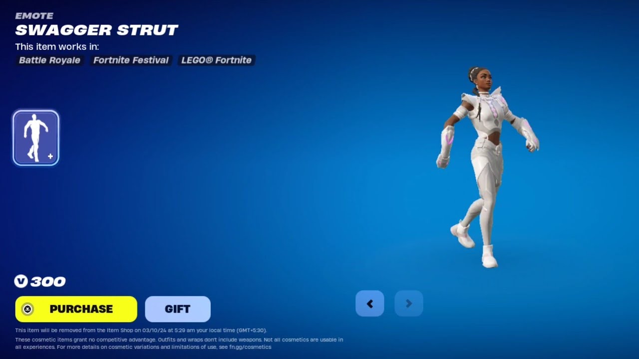 Fortnite Swagger Strut Emote Return In Item Shop and Billie Eilish ...