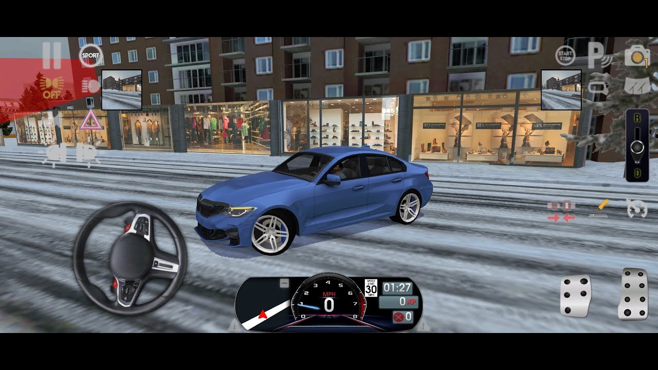 Racing car driving simulator game play Android car stunt video. - YouTube