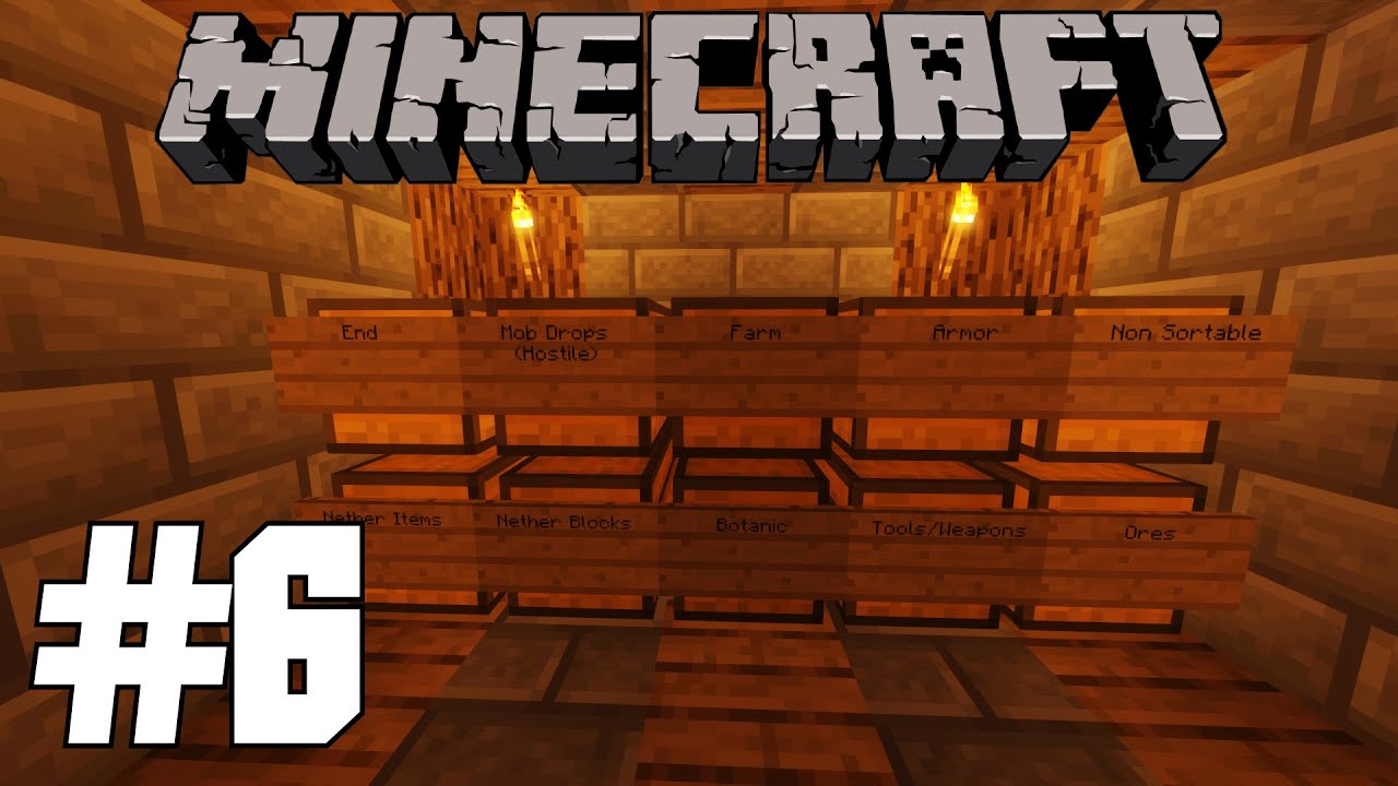 Storage Room - Minecraft Survival Island Timelapse S1 EP6 - YouTube