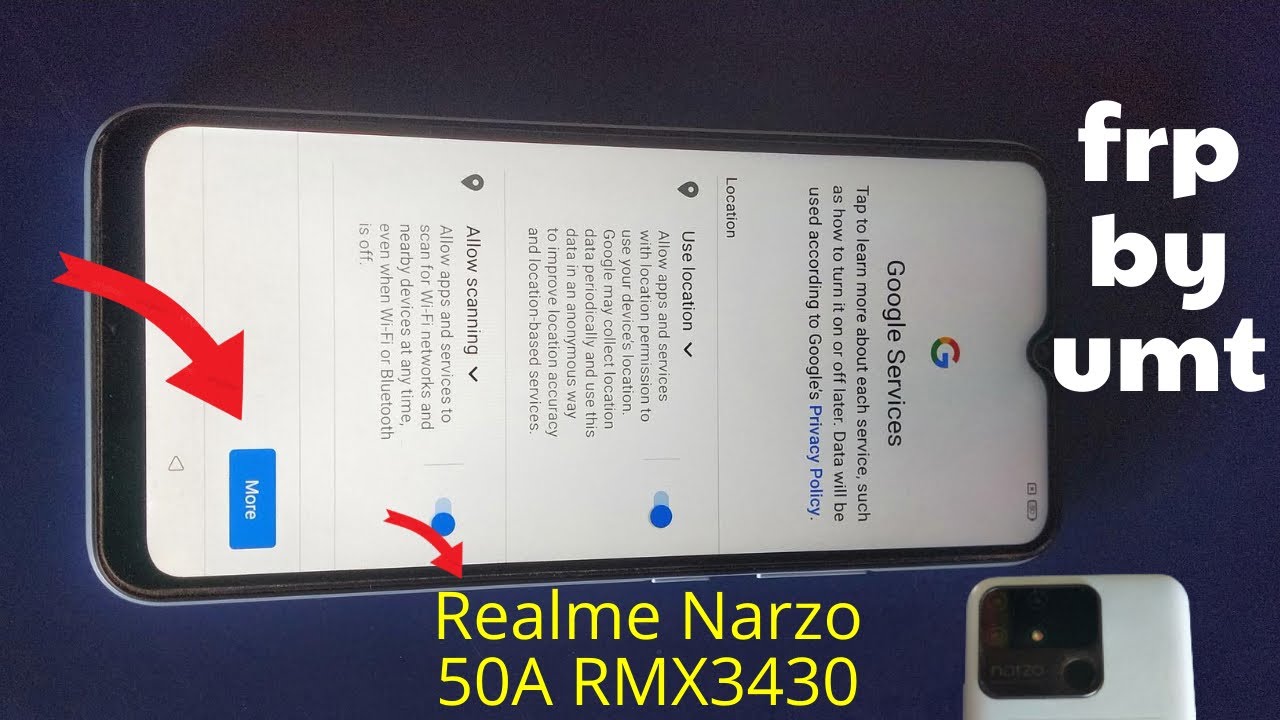 Narzo 50A (Rmx 3430) Frp Bypass / Unlock Android 10 11 12 Umt Pro - YouTube