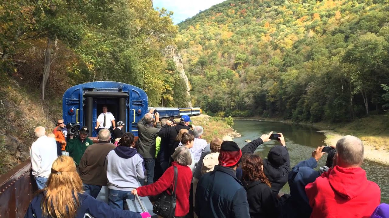 Potomac Eagle excursion train, south branch Potomac River, south of ...