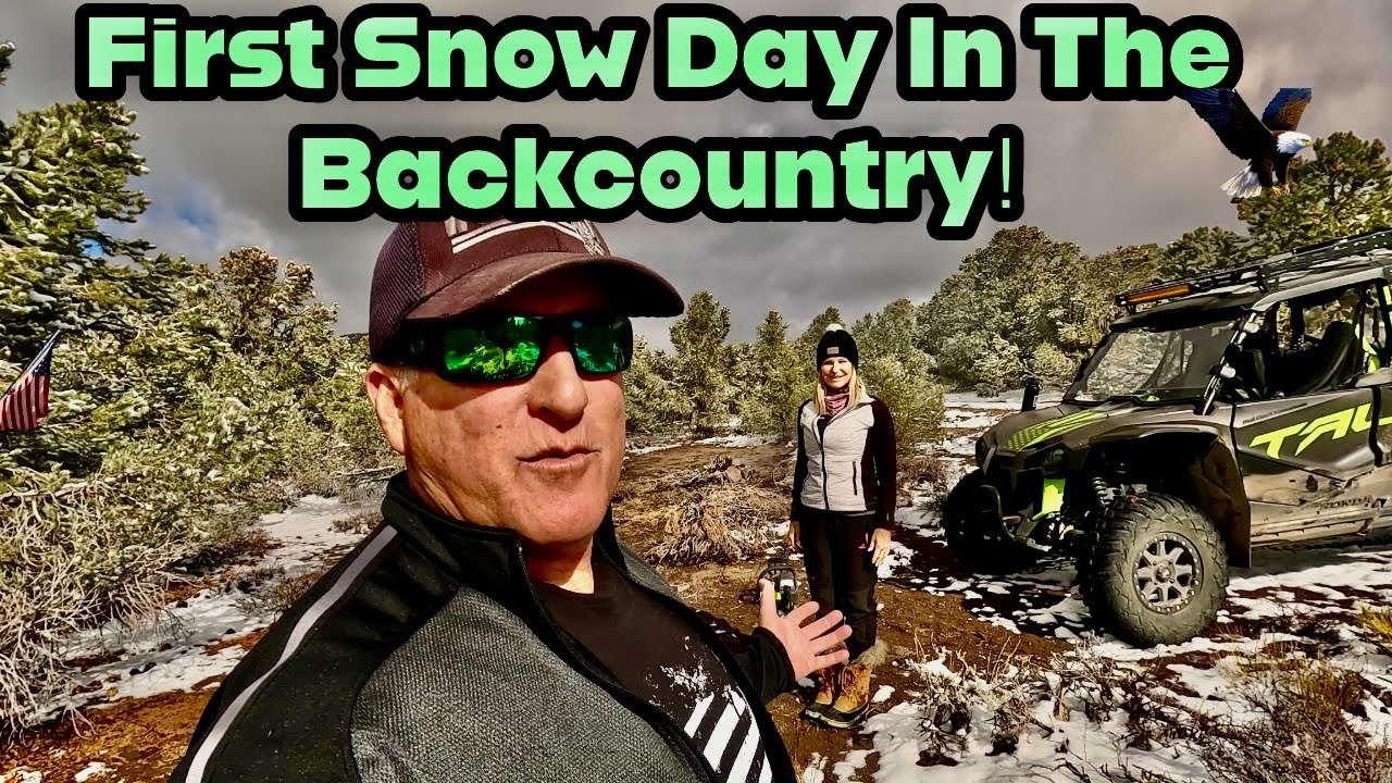 Beautiful UTV Ride Up Rawe Peak To The First Snow Of The Year. Campfire ...