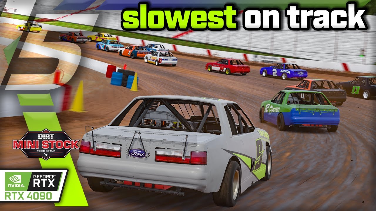 Dirt Mini Stock - Lanier Dirt - iRacing Gameplay - YouTube