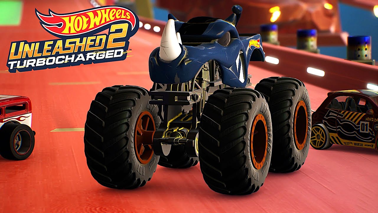 Hot Wheels Unleashed 2 - Monster Trucks Rhinomite Blue gray - YouTube