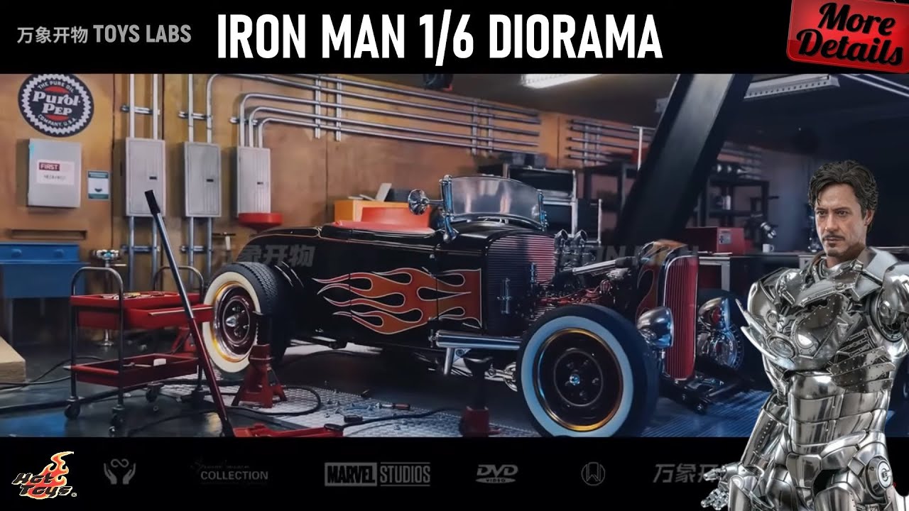 Hot Toys 1/6 IRON MAN DIORAMA - Tony Stark creating and Inventing ...
