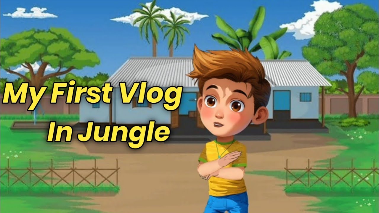 मेरा पहला वलोग जंगली ।My First Vlog Cartoon //New hindi Story /Cartoon ...