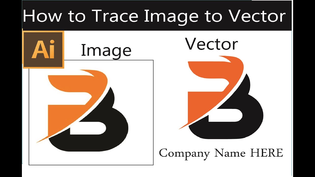 How to Trace Image to Vector in Adobe illustator Trace Image - YouTube