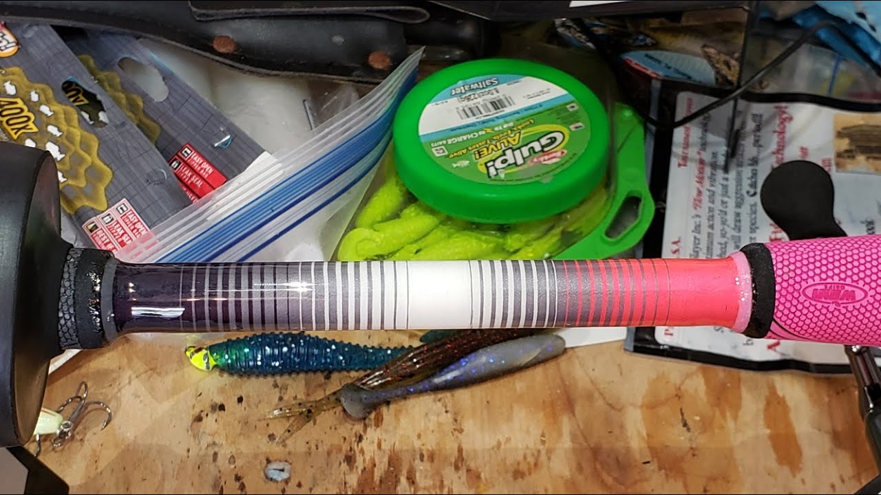 Pink Tiger Wrap fishing Rod - YouTube