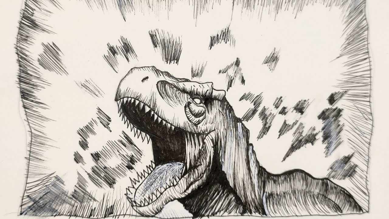 How to turn A basic sketch into a Complex LineArt | Ink art tutorial ...